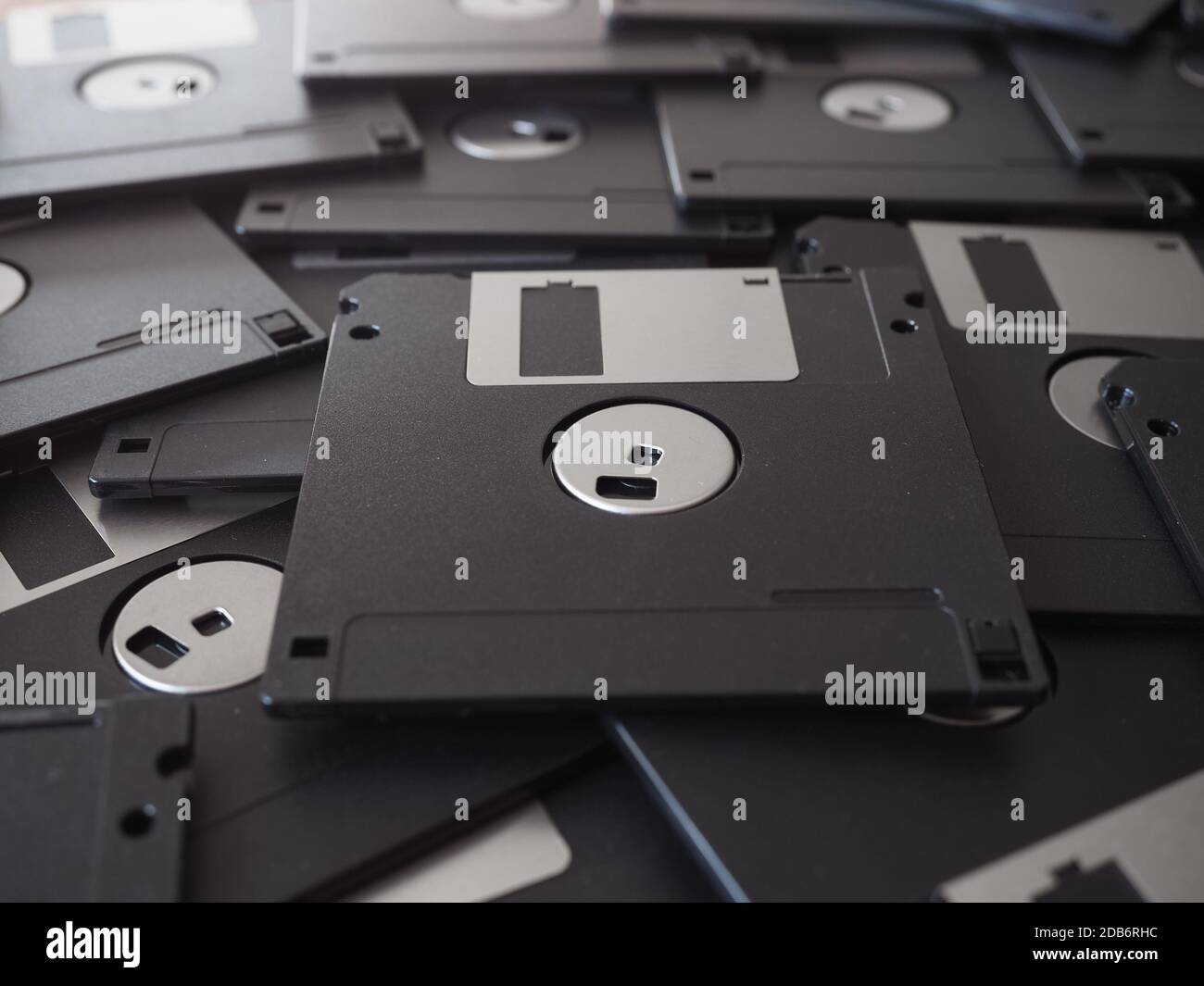 many magnetic diskettes for personal computer data storage Stock Photo ...