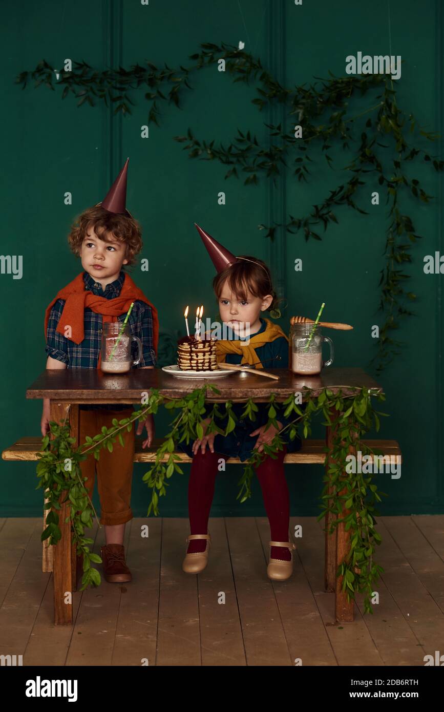 Young children play and celebrate the children's anniversary with ...