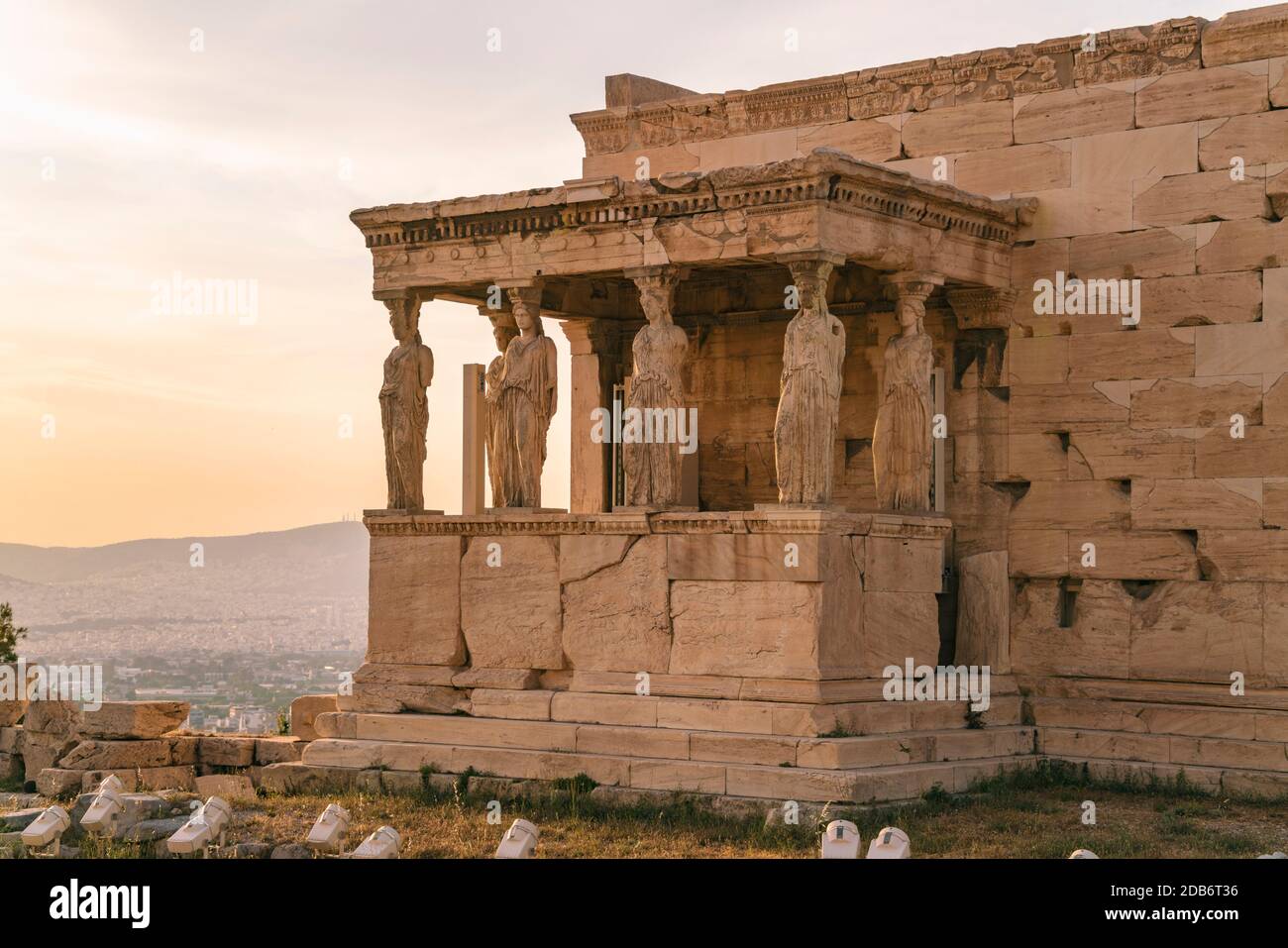 TheHekatompedon Temple by the Acropolis in Athens Stock Photo - Alamy