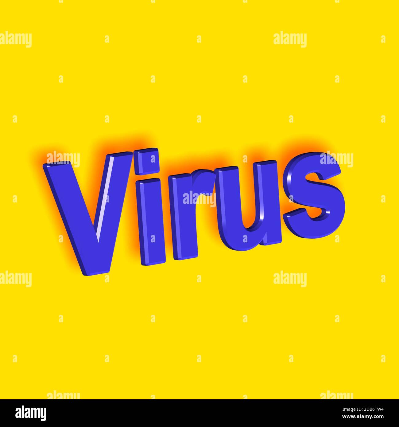 Virus - Word or text as 3D illustration, 3D rendering Stock Photo - Alamy