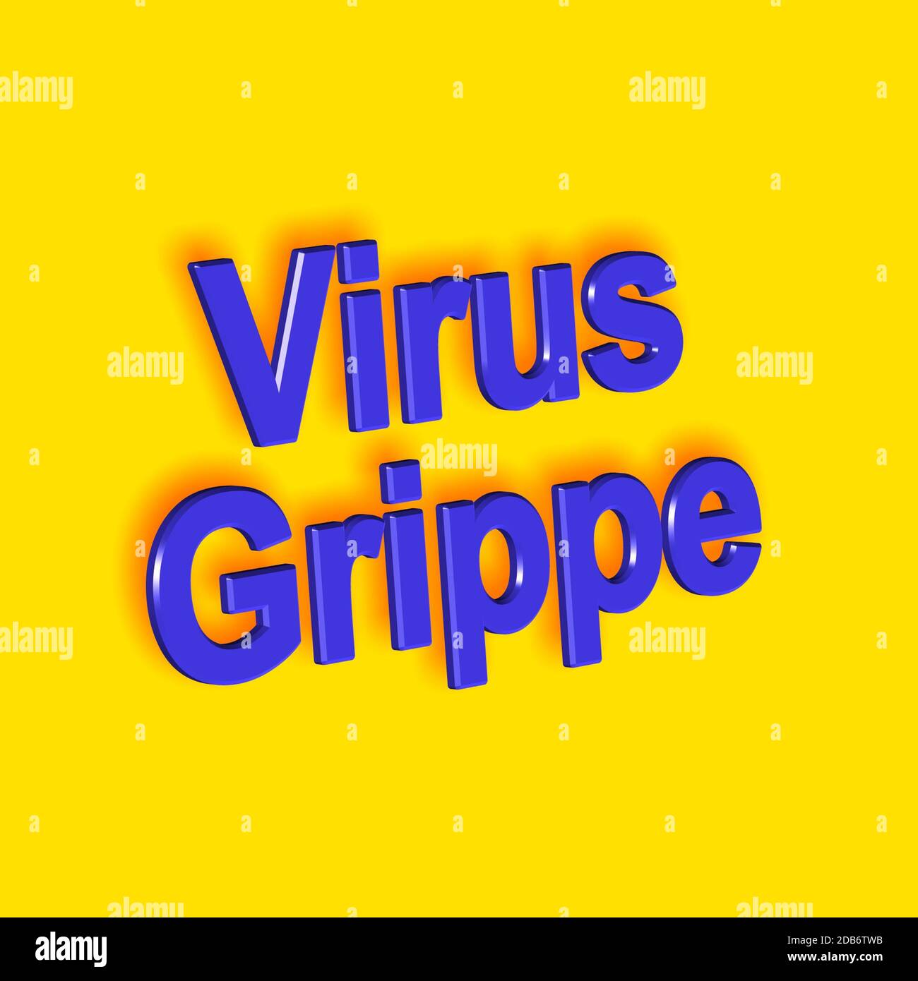 Virus flu - Word or text as 3D illustration, 3D rendering Stock Photo ...