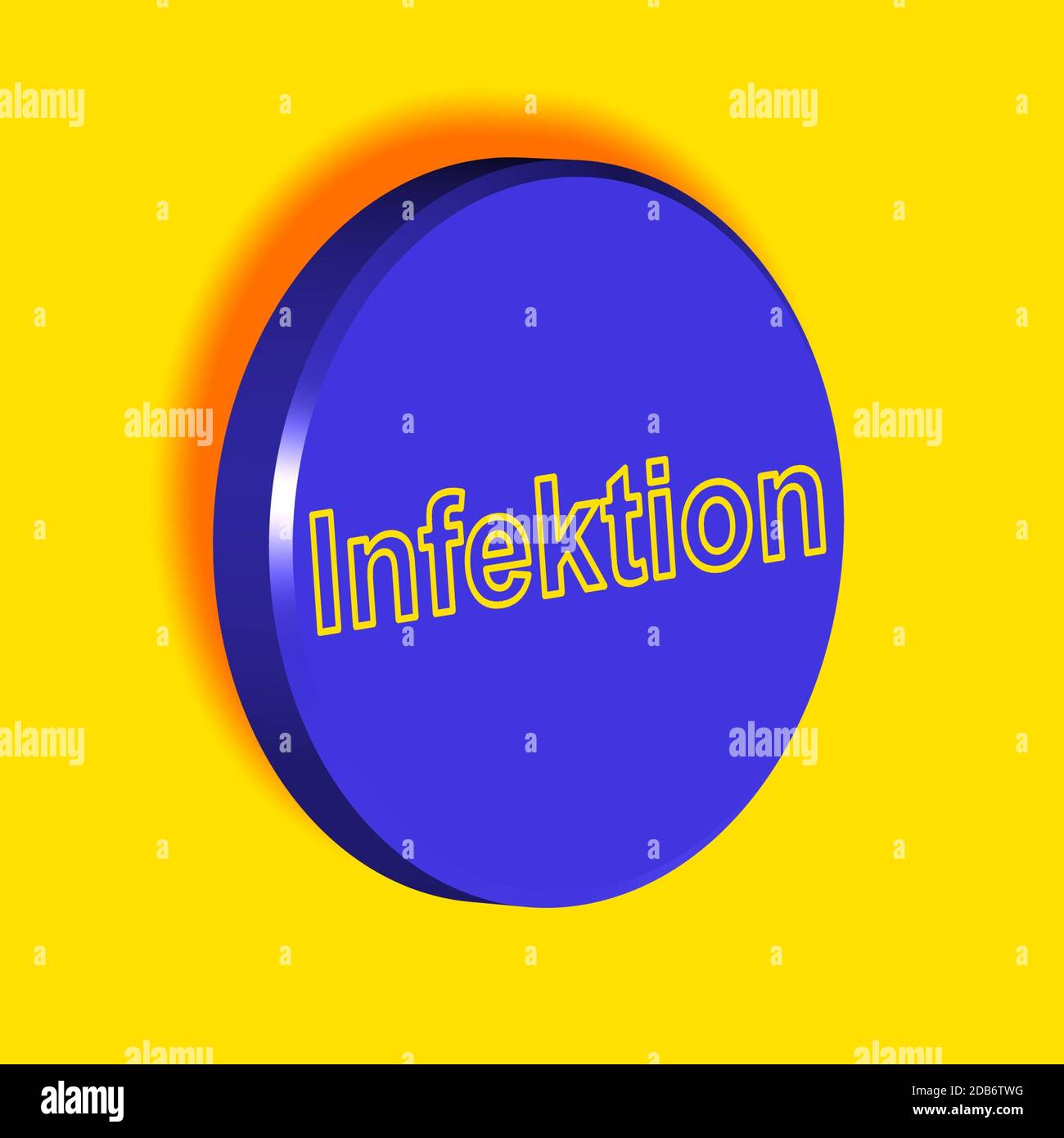 Infection - Word or text as 3D illustration, 3D rendering Stock Photo ...