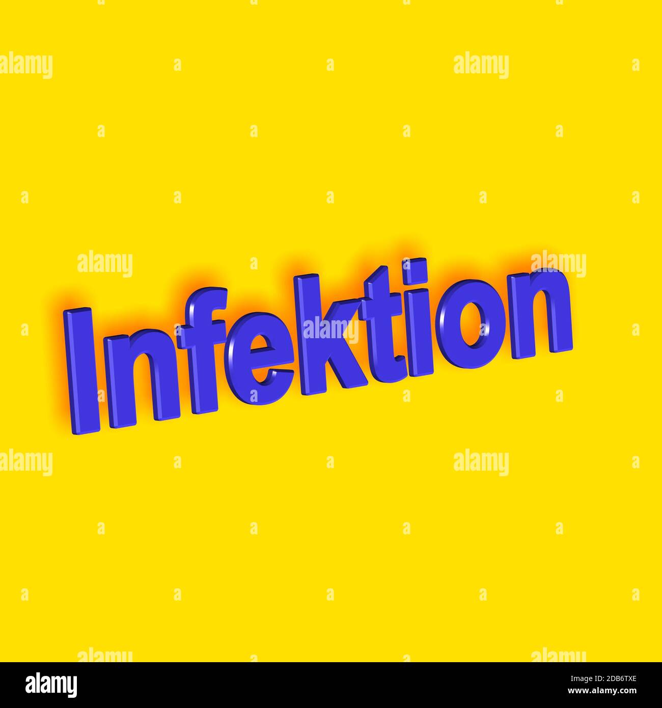 Infection - Word or text as 3D illustration, 3D rendering Stock Photo ...