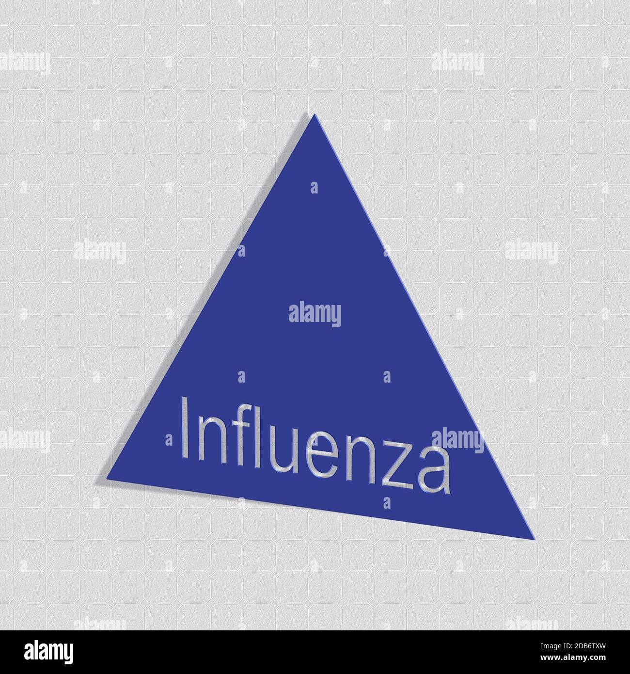 influenza - Word or text as 3D illustration, 3D rendering Stock Photo ...