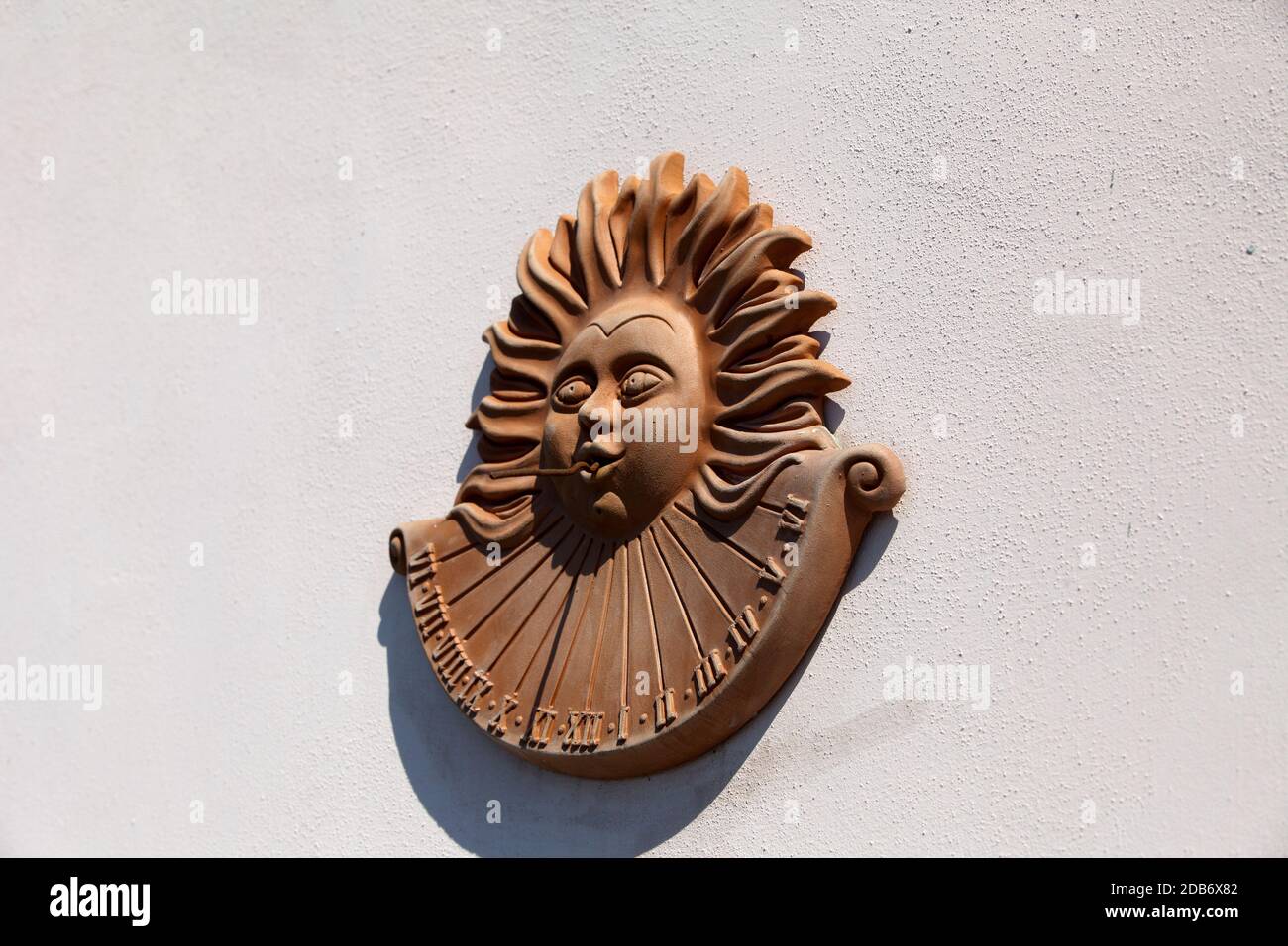 Old sundial in a rural building Stock Photo - Alamy