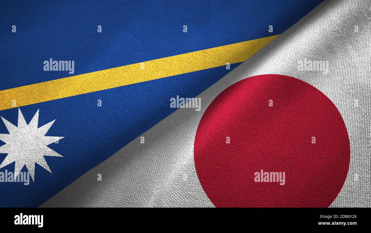 Japan nauru flag hi-res stock photography and images - Alamy
