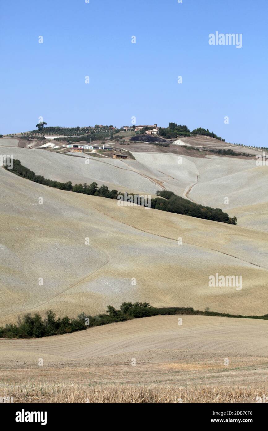 Crete Senesi - The landscape of the Tuscany. Italy Stock Photo - Alamy
