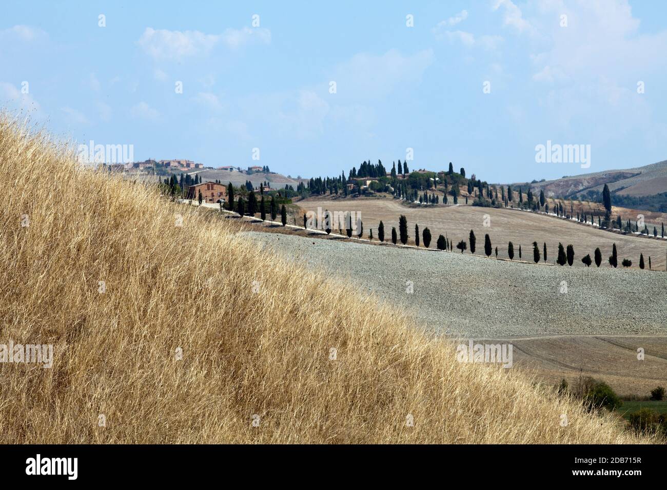 Crete Senesi - The landscape of the Tuscany. Italy Stock Photo - Alamy