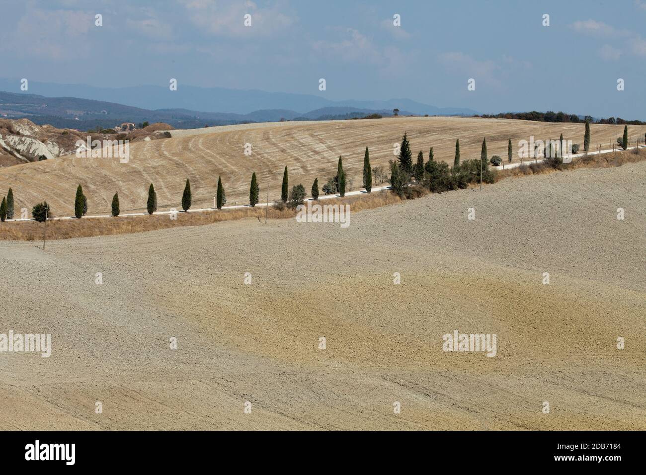 Crete Senesi - The landscape of the Tuscany. Italy Stock Photo - Alamy