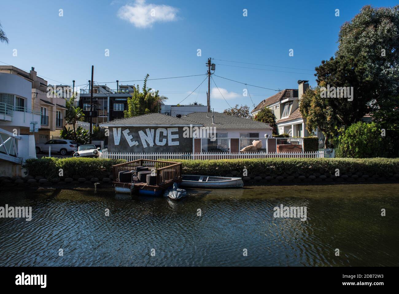 Venice typography on a building's wall Stock Photo - Alamy