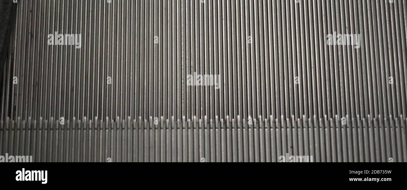 steel steps of an elevator in tube station Stock Photo - Alamy