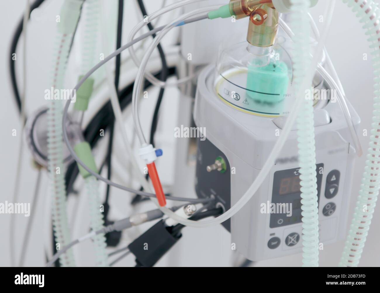 Image of medical ventilator. Hospital respiratory ventilation. Patient ...