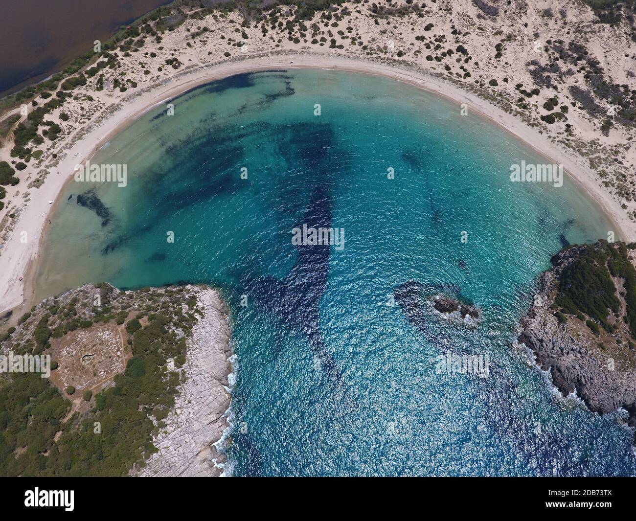 Voidokilia Beach is a popular beach in Messinia in the Mediterranean ...