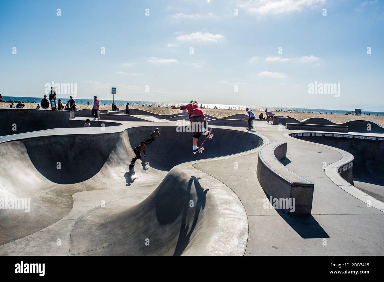 Skate guy in the air Stock Photo - Alamy