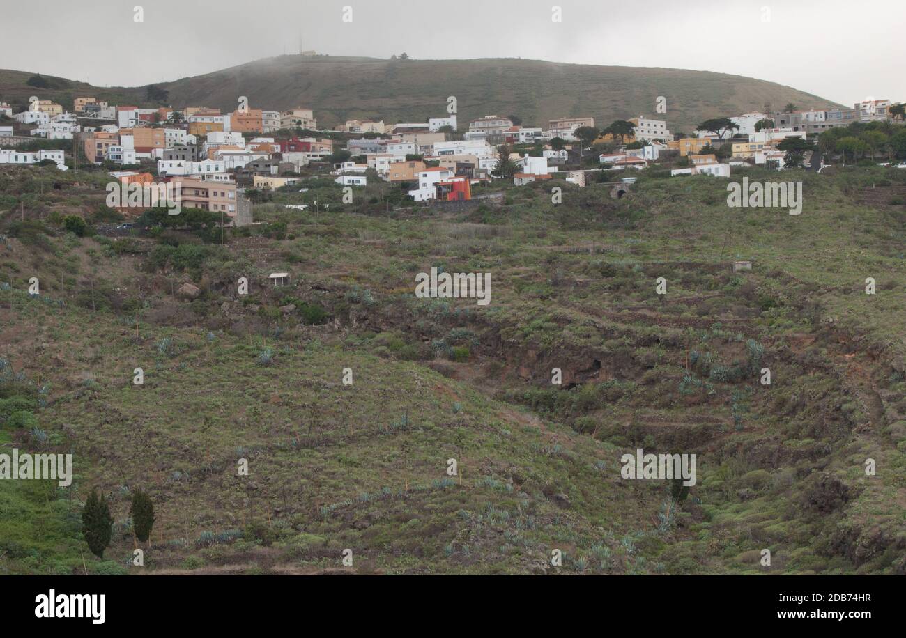 City of Valverde in the island of El Hierro. Canary Islands. Spain ...