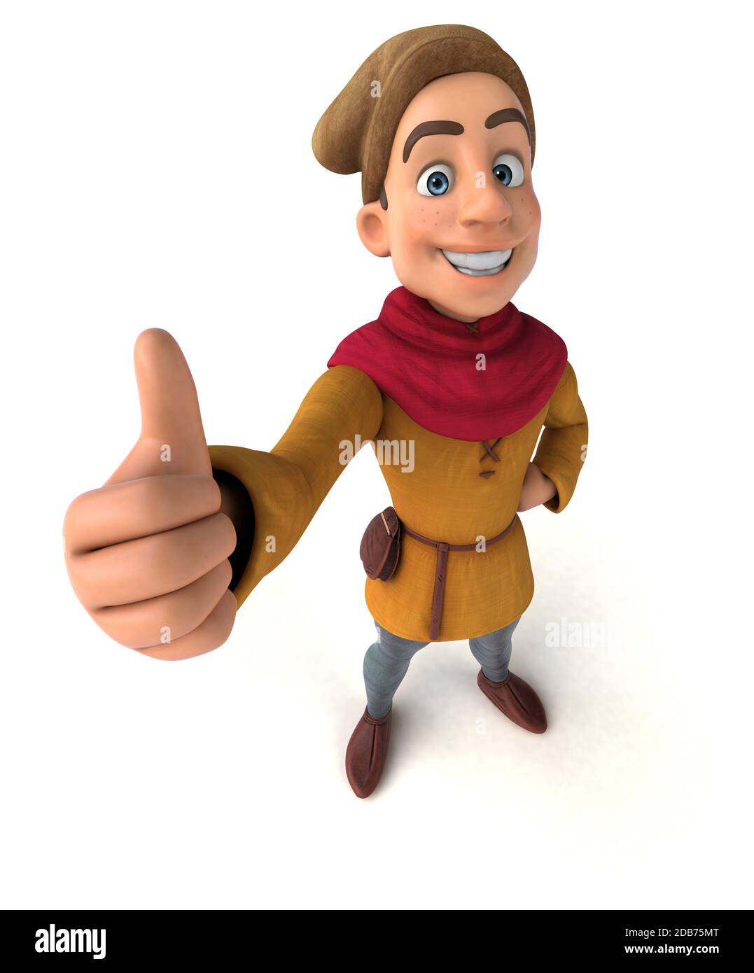 3D Illustration of a medieval historical character Stock Photo - Alamy