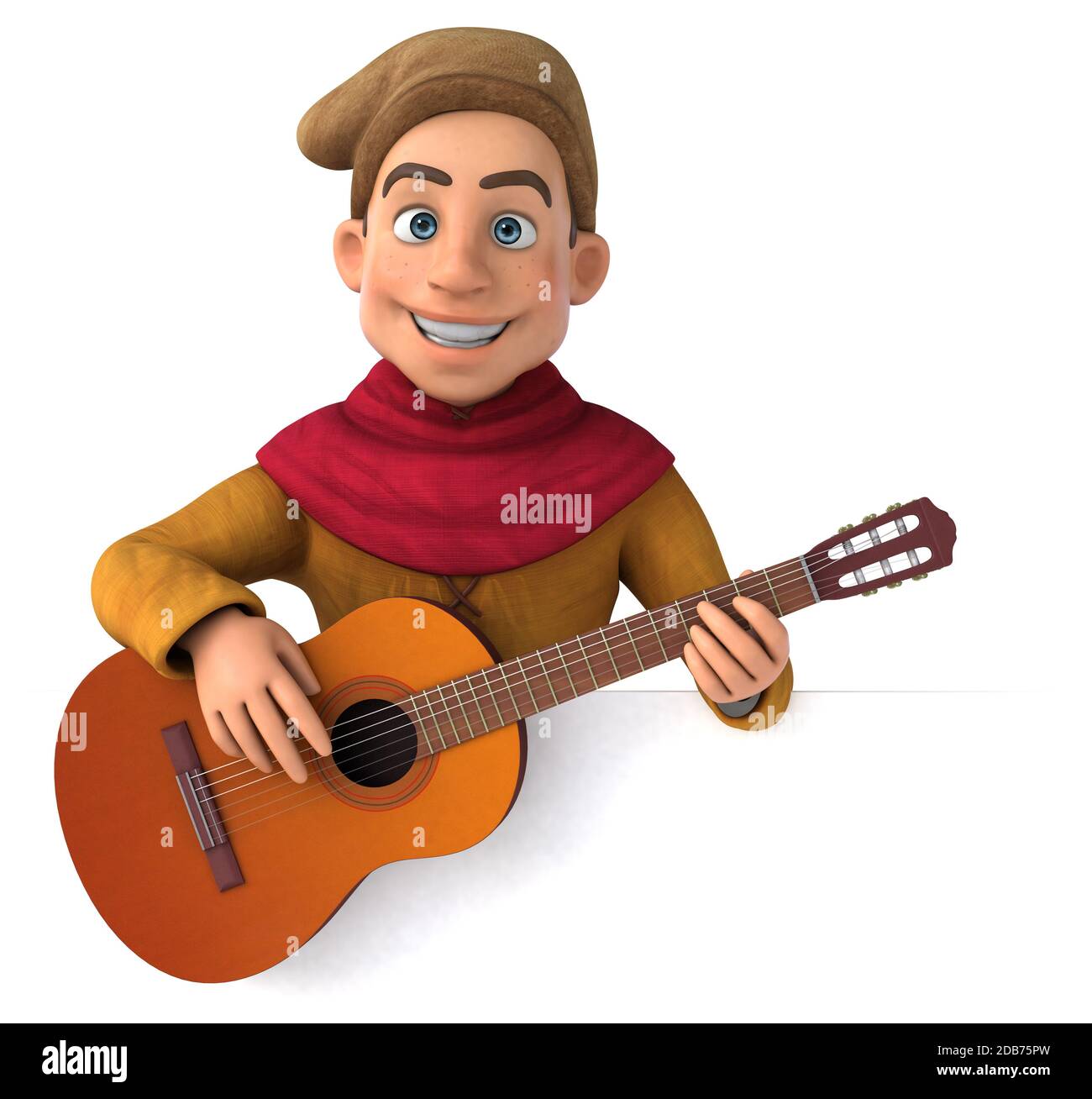 3D Illustration of a medieval historical character Stock Photo - Alamy