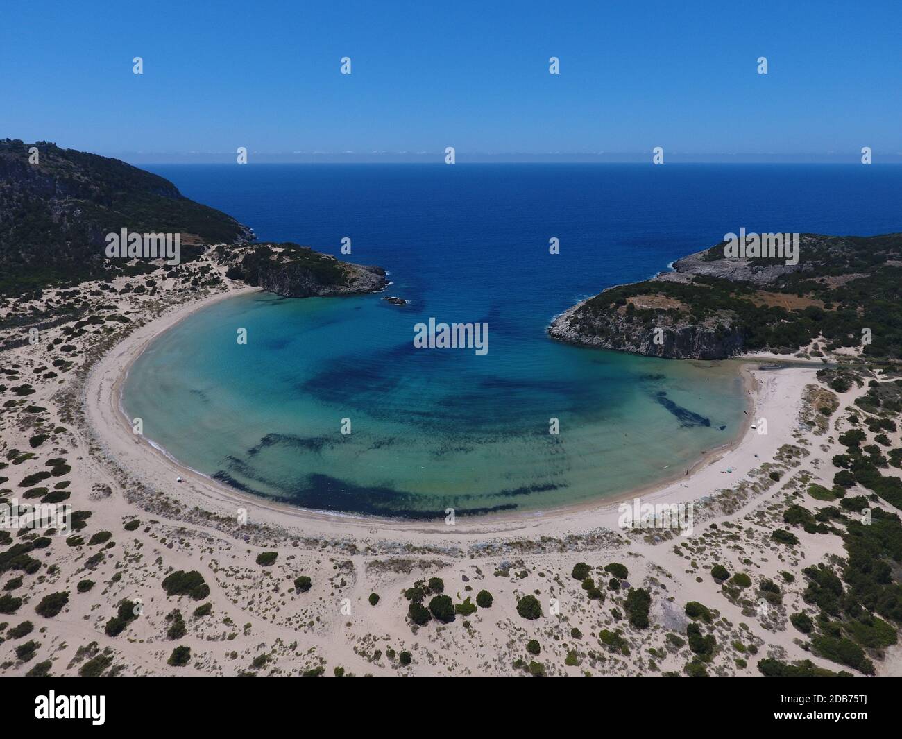 Voidokilia Beach is a popular beach in Messinia in the Mediterranean ...