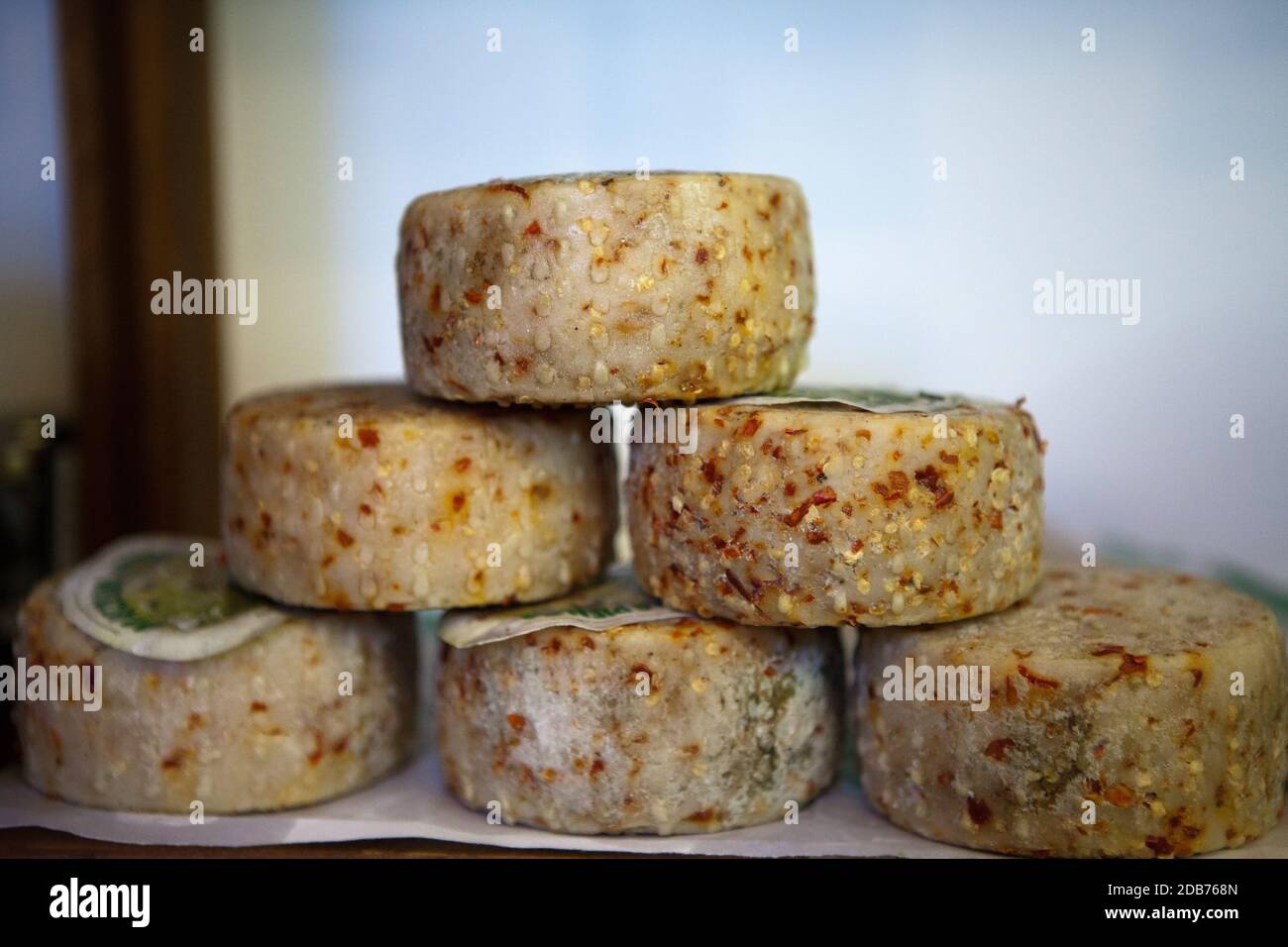 Typical Tuscany Cheese Pecorino of Pienza Stock Photo - Alamy