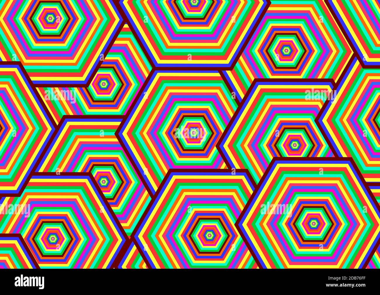 Fullcolor hexagon background for decoration Stock Photo - Alamy