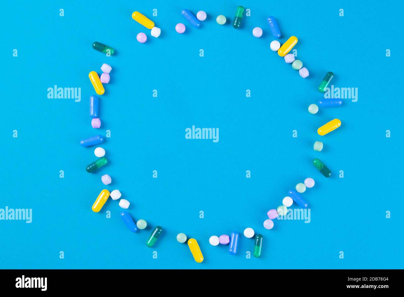 Many tablets are lined in the form of a circle. Place for the ...