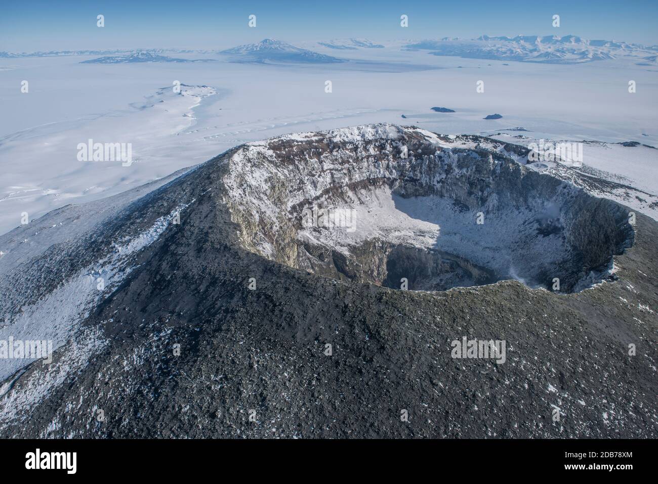The summit crater of Mount Erebus, Antarctica Stock Photo - Alamy