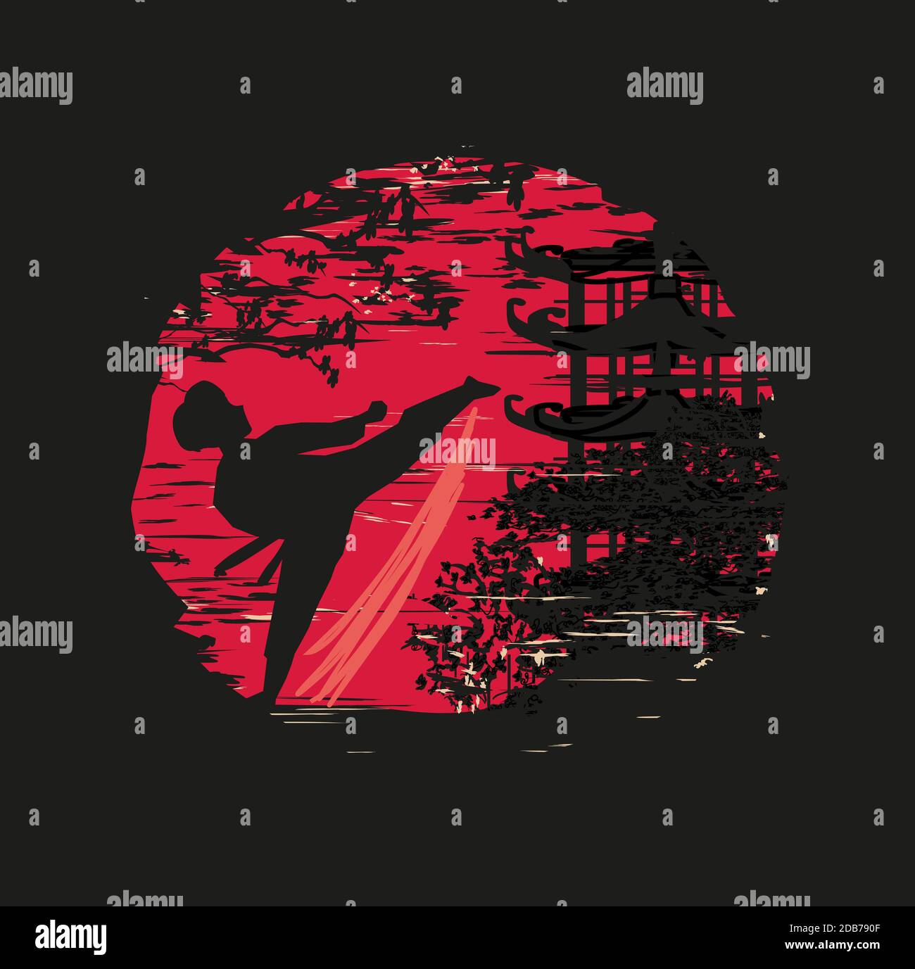 Karate abstract card hi-res stock photography and images - Alamy