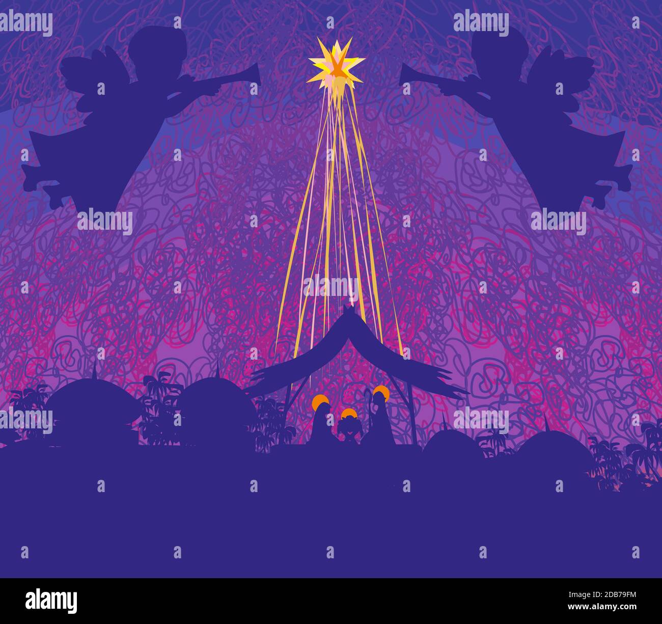 Christmas religious nativity scene Stock Photo - Alamy