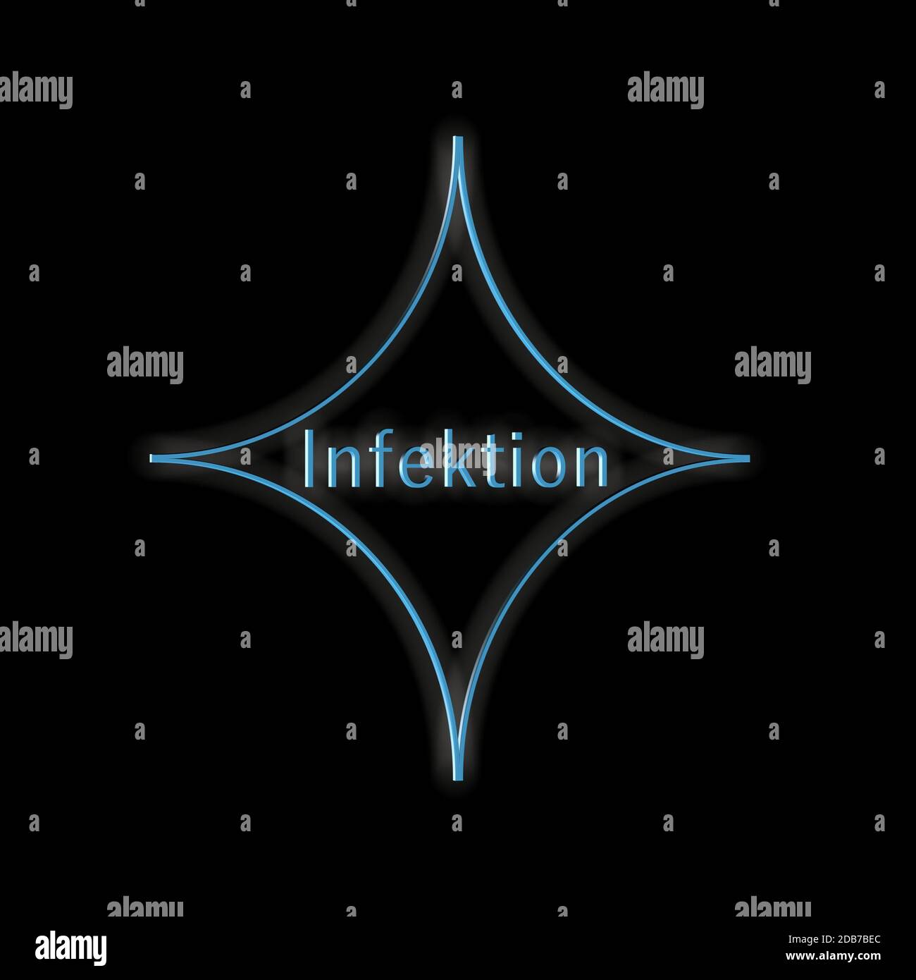 Infection - Word or text as 3D illustration, 3D rendering Stock Photo ...