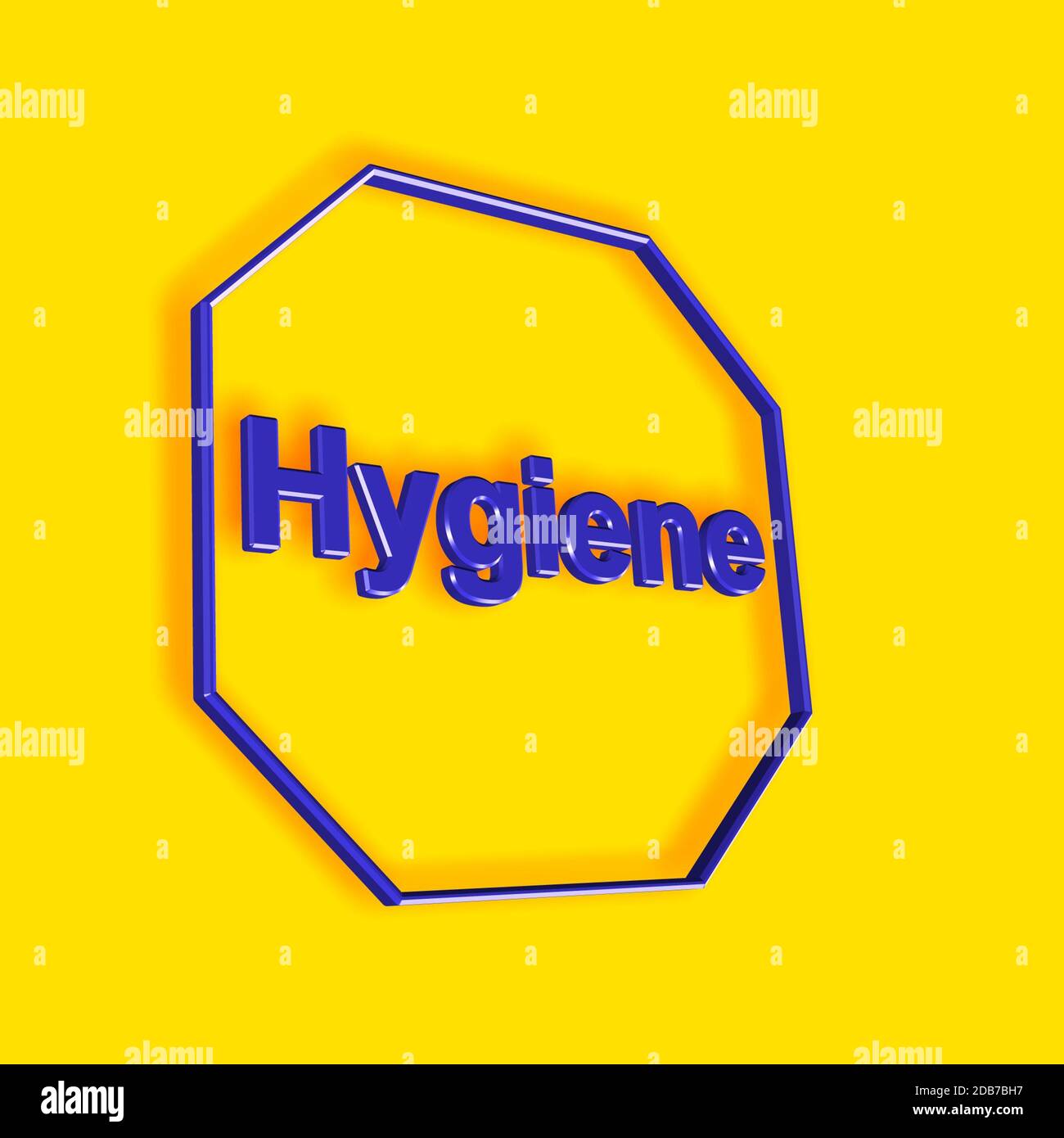 Hygiene - Word or text as 3D illustration, 3D rendering Stock Photo - Alamy