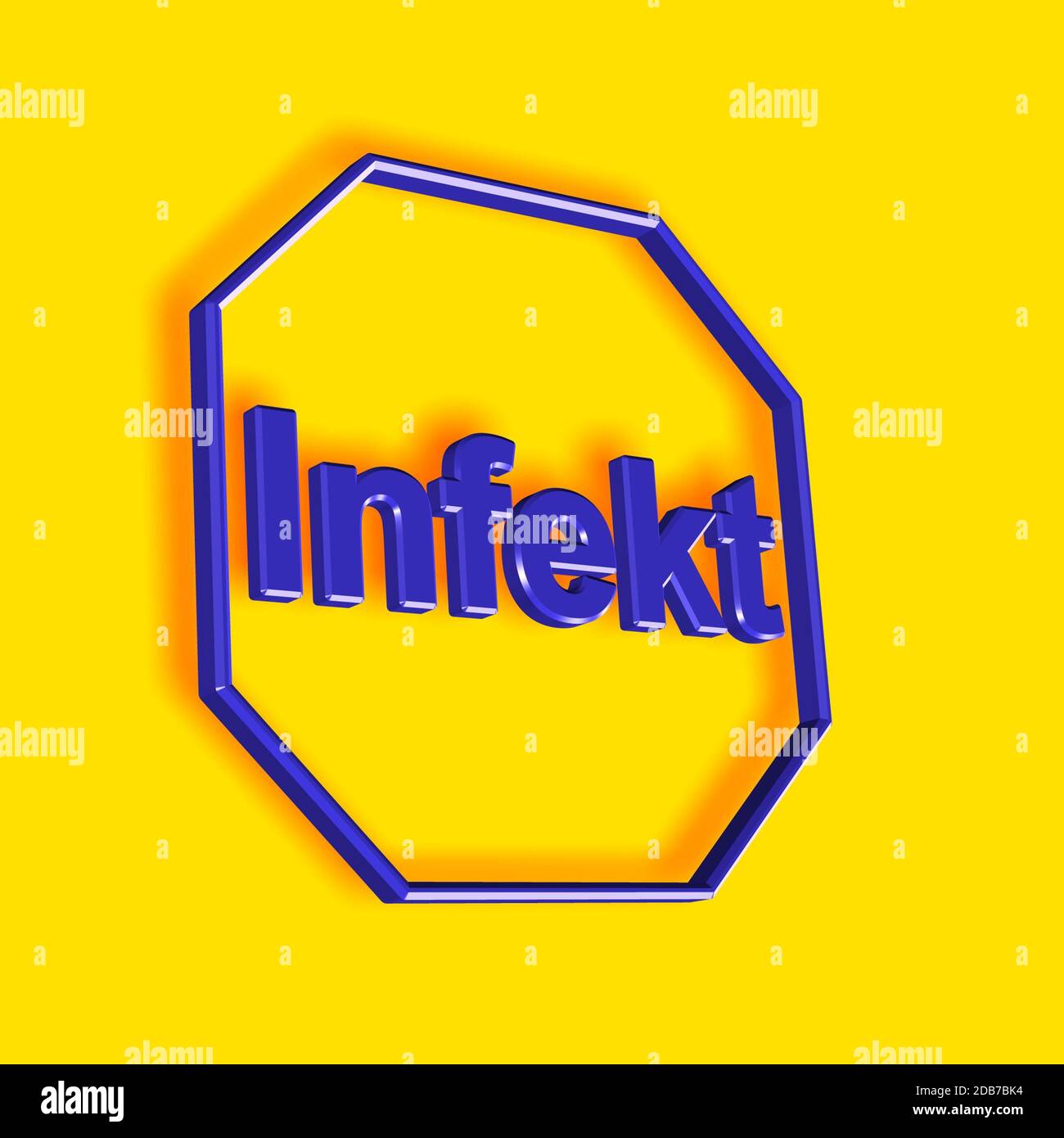 Infection - Word or text as 3D illustration, 3D rendering Stock Photo ...