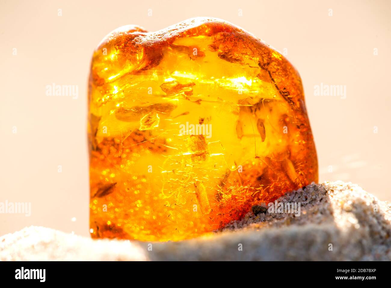 Amber on a beach of the Baltic Sea Stock Photo - Alamy