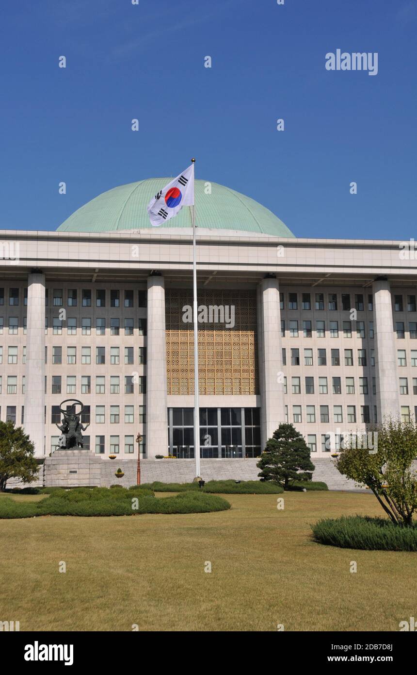National Assembly Building, Uisadang-daero, Seoul, South Korea Stock ...