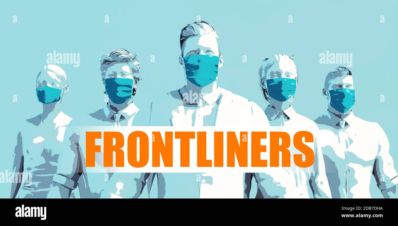 Frontliners Medical Staff Facing Coronavirus Outbreak with Male Doctor ...