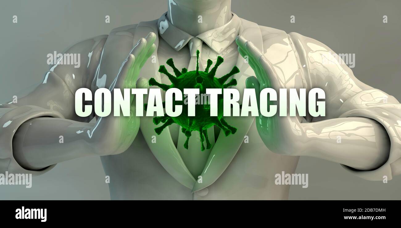 Contact Tracing as a Virus Concept in Pandemic Stock Photo - Alamy