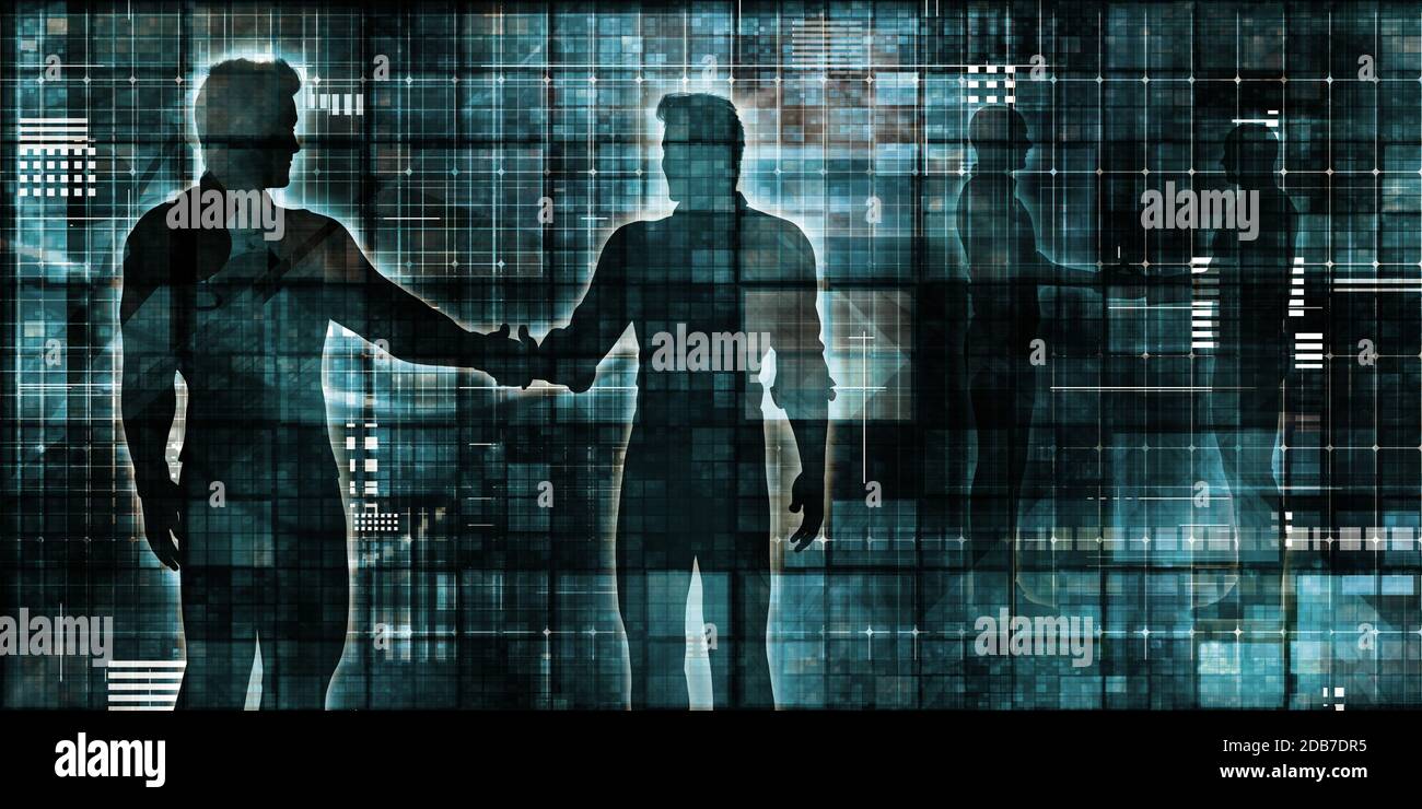 Business Handshake Abstract Background for Trust as Concept Stock Photo ...