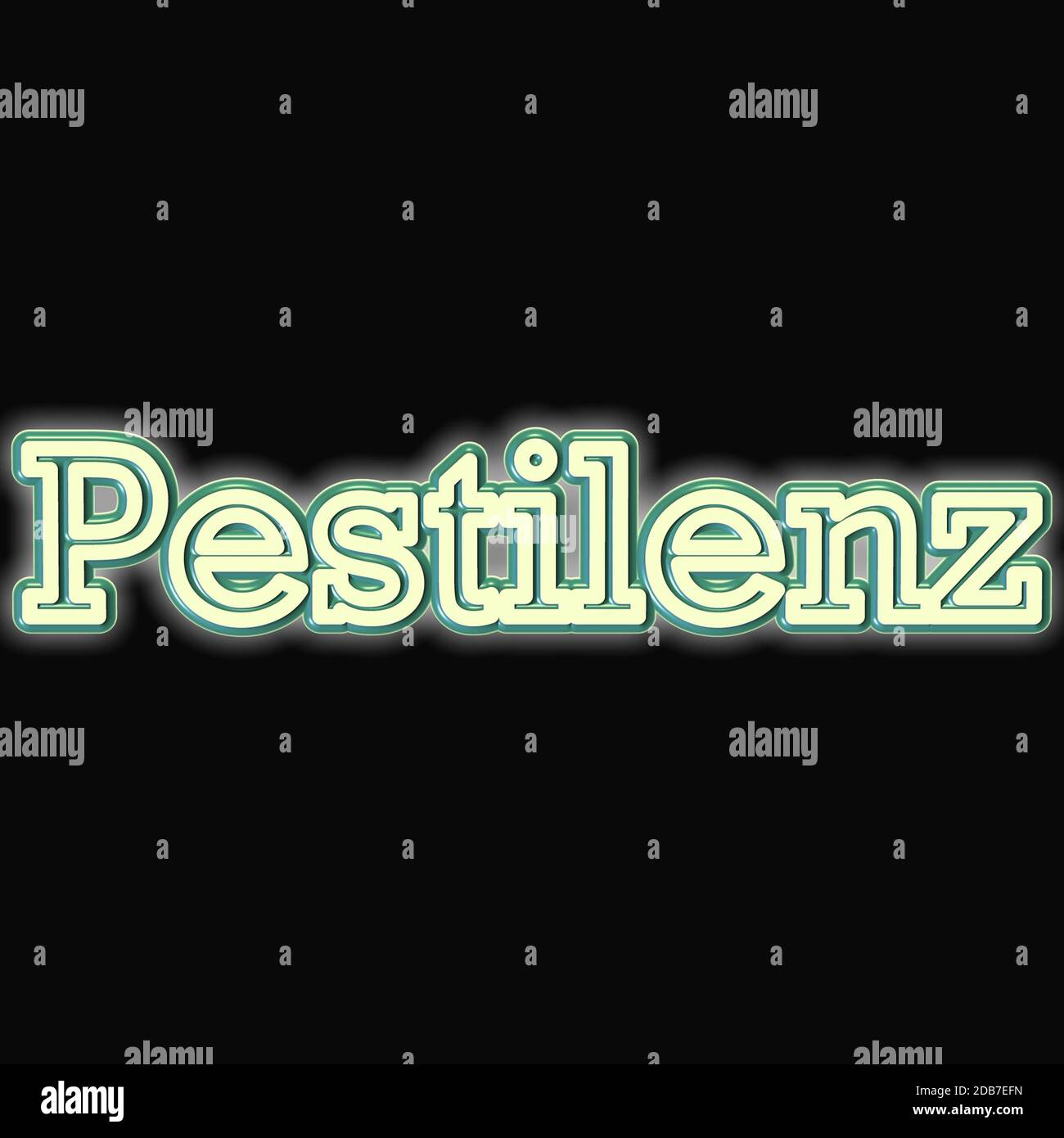 Pestilence - Word or text as 3D illustration, 3D rendering Stock Photo ...