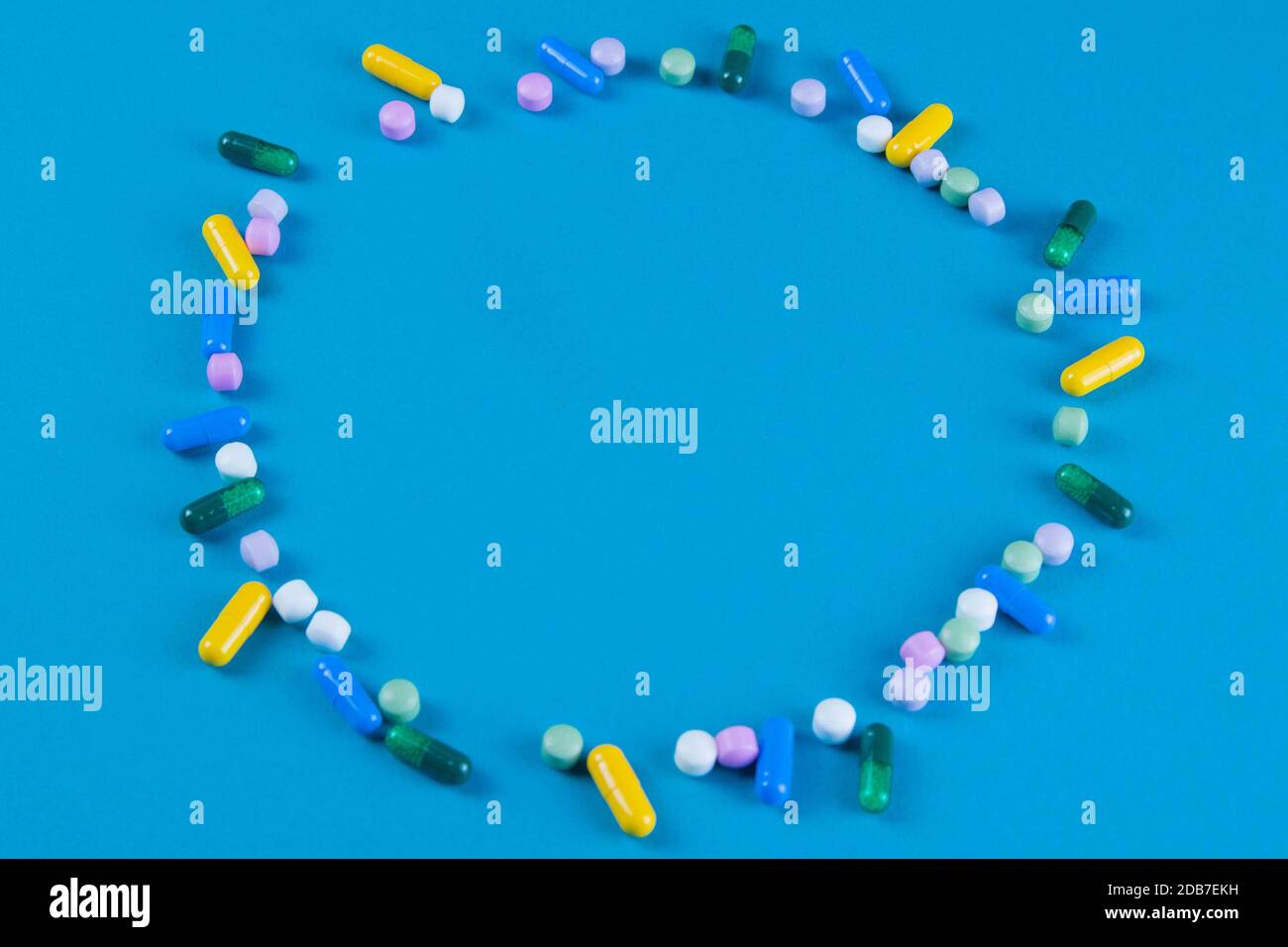 Many tablets are lined in the form of a circle. Place for the ...