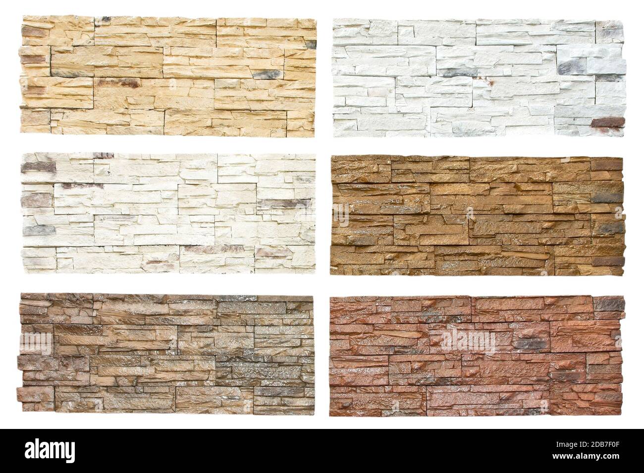 Samples of natural stones for walls in color Stock Photo - Alamy