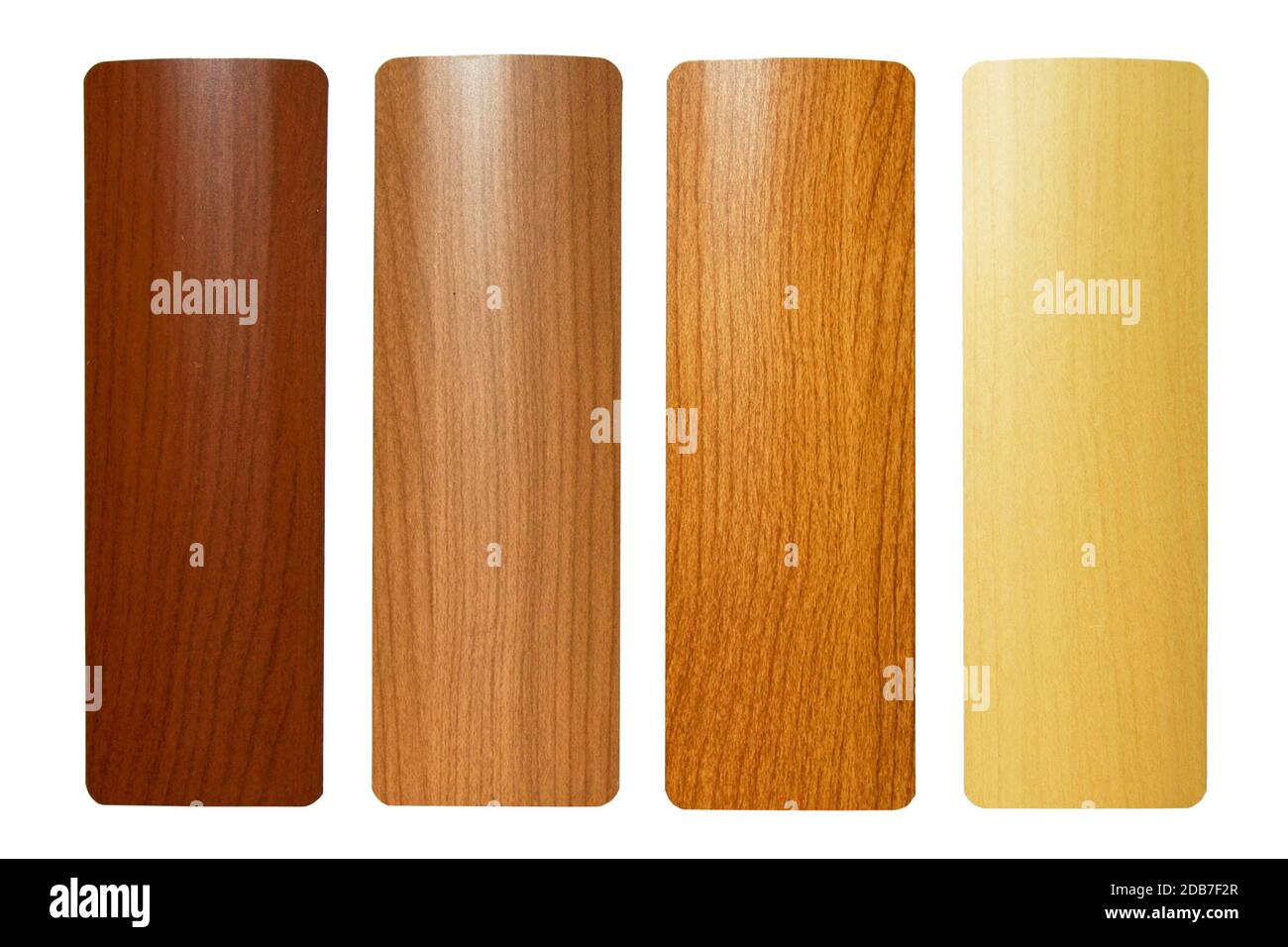 Four maple wood samples in brown palette Stock Photo - Alamy