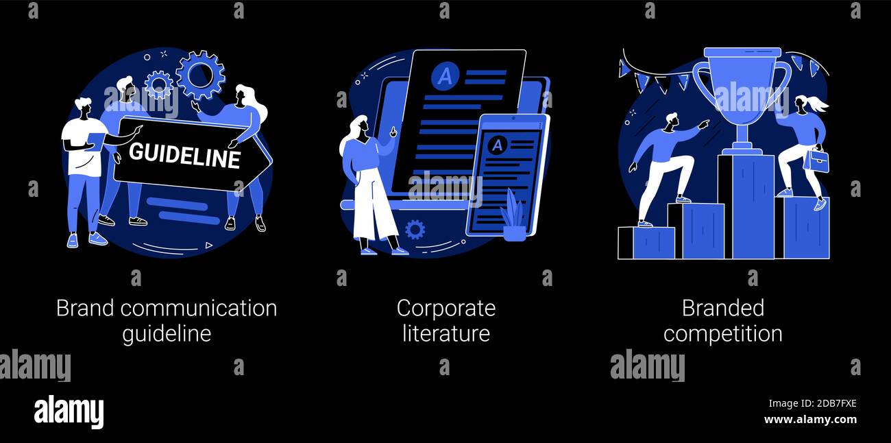 Visual identity abstract concept vector illustrations Stock Vector ...