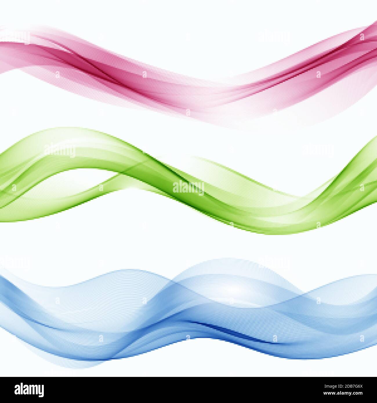 Set of blend abstract wave Wave flow element Stock Vector Image & Art ...