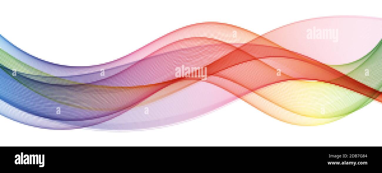 Motion Smooth Color Wave Background Curve Rainbow Lines Abstract Vector Background Stock Vector