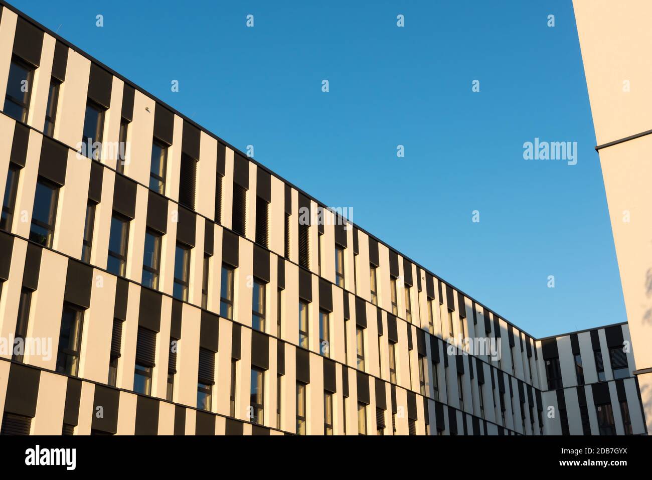 Detail of a modern building with shadows Stock Photo - Alamy