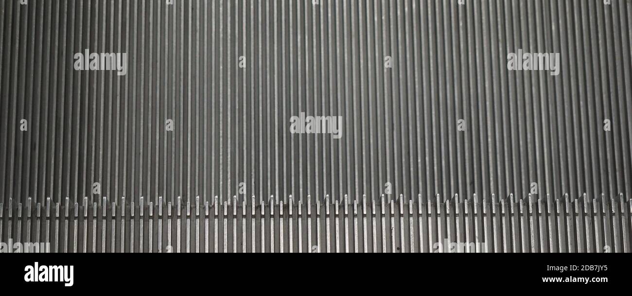 steel steps of an elevator in tube station Stock Photo - Alamy