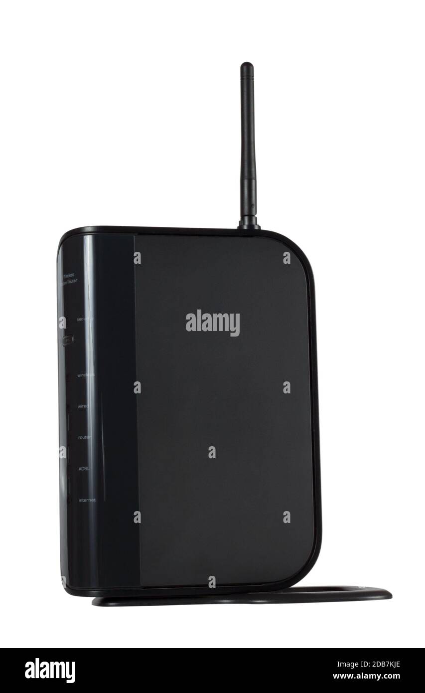 Wi-Fi modem for internet networks isolated on white background Stock ...