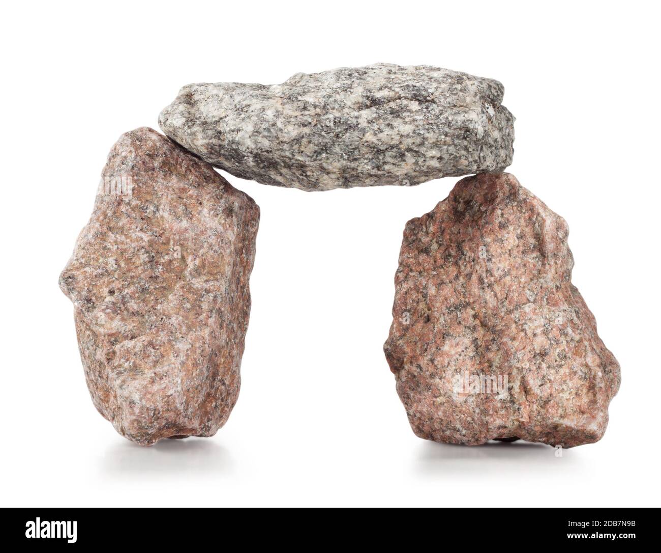 Arch of granite boulders isolated on white background Stock Photo - Alamy