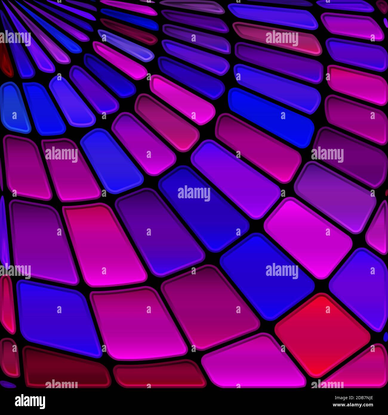 abstract stained-glass mosaic background - blue and magenta Stock Photo ...