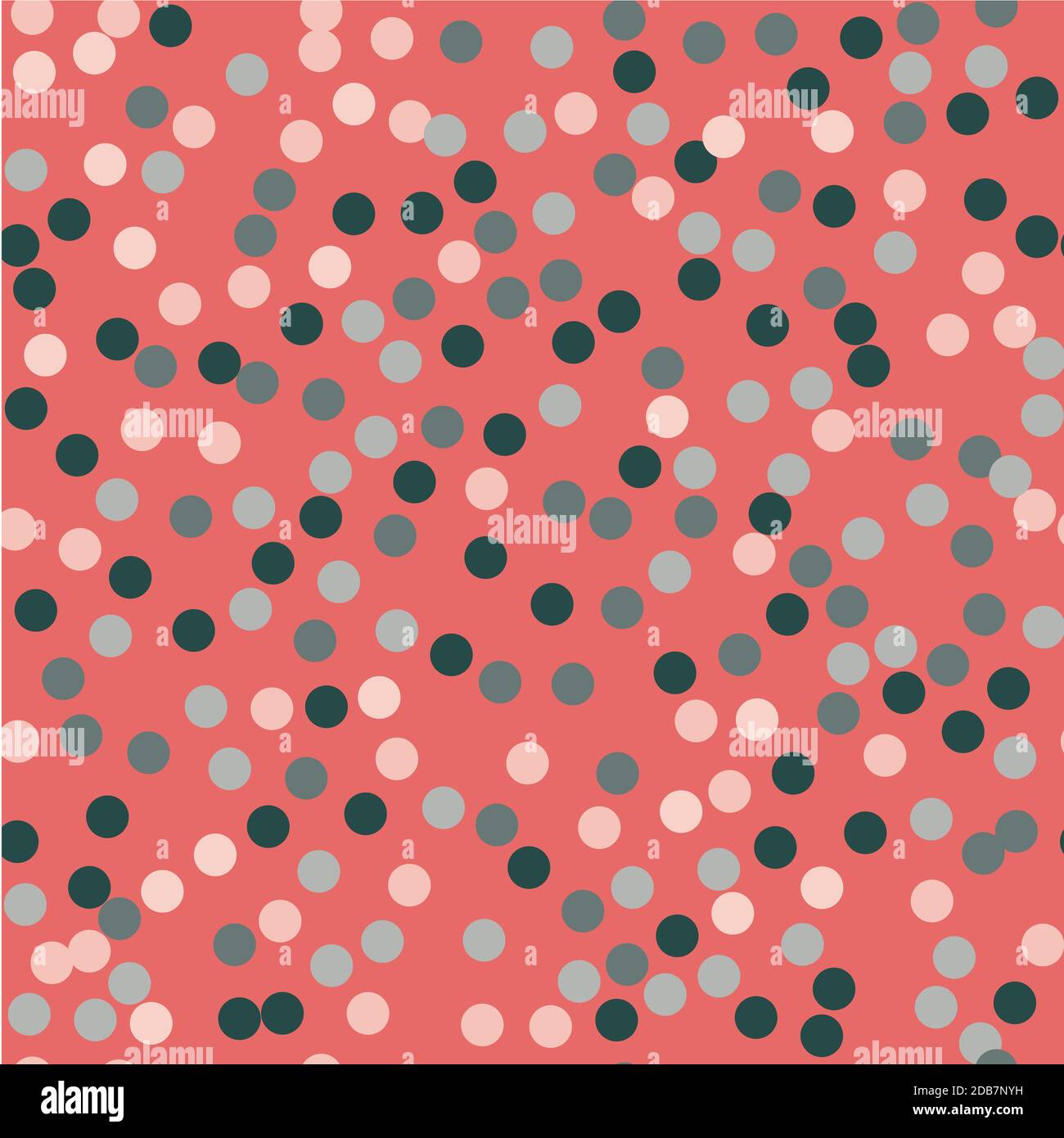 Coral Polka Dot Background