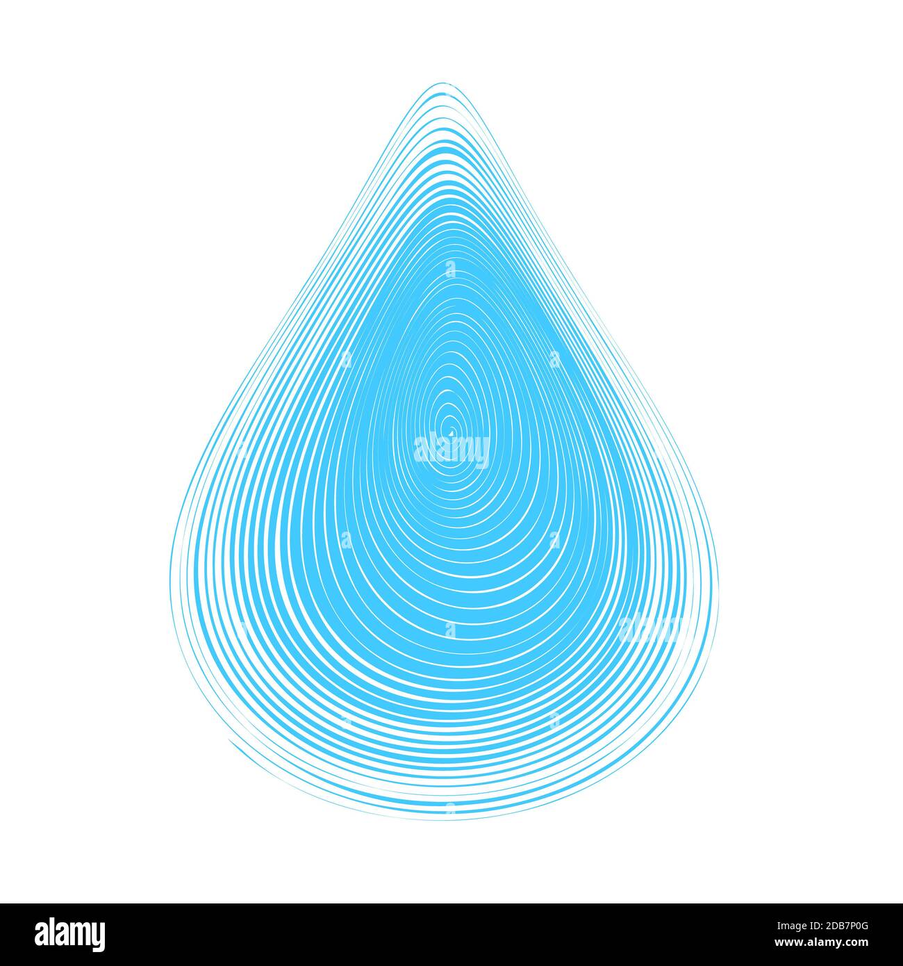 Blue abstract water drop. Vector illustration Stock Photo - Alamy